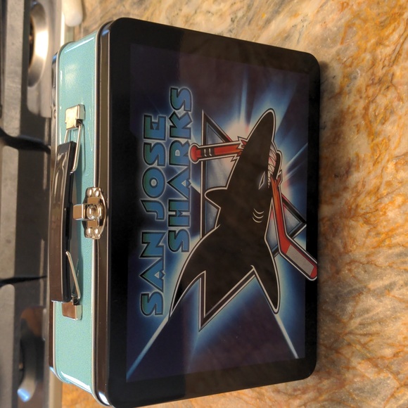 Other | New San Jose Sharks Retro Metal Lunchbox School Lunch Box ...